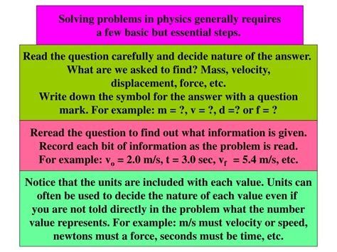 PPT How To Solve Physics Problems PowerPoint Presentation Free Download ID