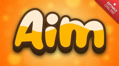 Aim Text Effect Generator