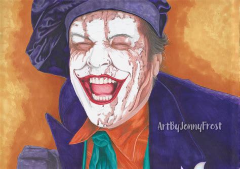 Scanned Jack Nicholsons Joker By Artbyjonnyfrost On Deviantart