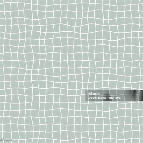 손으로 그린 정사각형 격자 원활한 패턴입니다 손으로 그린 불규칙한 수표 파도 교차선 배경입니다 낙서 학생 노트 시트 질감입니다 원활한 기하학적 벡터 패턴입니다 벡터 그림