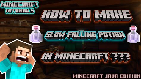 How To Make A Slow Falling Potion In Minecraft Youtube