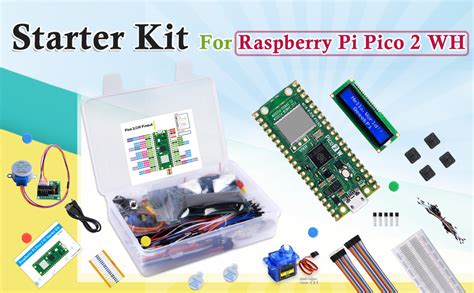52pi Raspberry Pi Pico 2 Wh Starter Kit Programming Experiment
