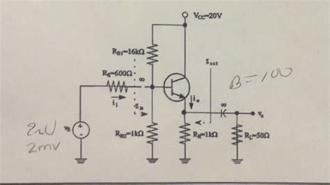 Solved Determine Input And Output Impedance Current Gain