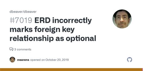 Erd Incorrectly Marks Foreign Key Relationship As Optional · Issue 7019 · Dbeaverdbeaver · Github
