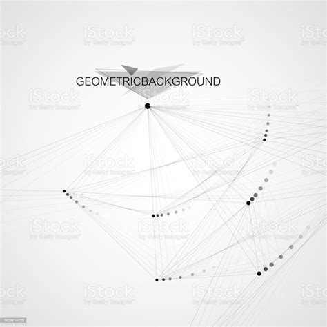 기하학적 인 그래픽 배경 분자 그리고 커뮤니케이션입니다 큰 화합물과 복잡 한 데이터입니다 관점 배경 막입니다 최소한의 배열입니다 디지털 데이터 시각화입니다 과학적인 자동