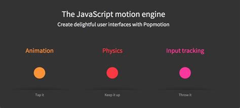 Popmotion Javascript Motion Engine For Animated Ui