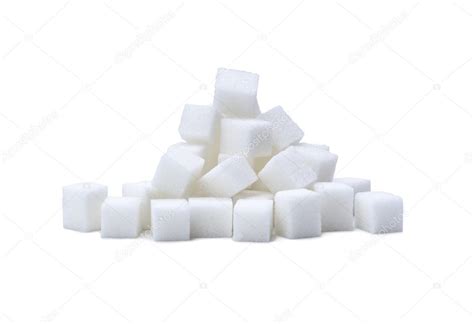 Random pile of sugar cubes on white — Stock Photo © meirion #5490075