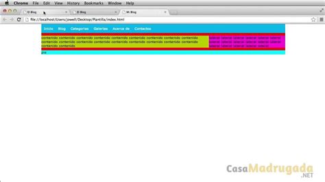 Tutorial XHTML CSS Crear Menu de Navegación YouTube