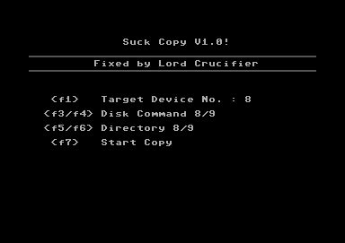 CSDb Suck Copy V1 0 By Lord Crucifier CSDb Suck Copy V1 0 By Lord Crucifier