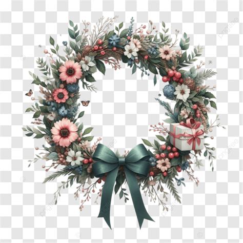 생기 넘치는 꽃과 무성한 녹색 잎으로 구성된 장식 화환으로 자연의 아름다움과 우아함을 선사합니다 자연의 아름다움과 우아함을 보여주는 생동감 넘치는 꽃과 무성한 녹색 잎으로