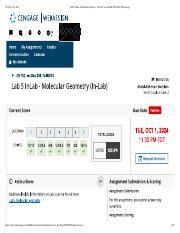 Understanding Molecular Geometry Lab Insights For CH Course Hero