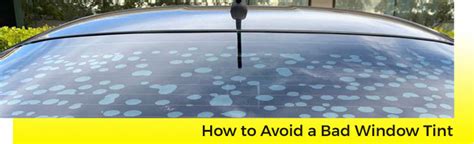 What Causes Bubbles On Car Window Tint Suntamers Window Tint Company