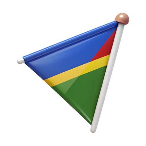Fascinating Industrial Triangular Flag With A Vertical Line Scalable Design Single Weight