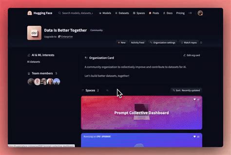 数据好合 Argilla 和 Hugging Face Spaces 携手赋能社区合力构建更好的数据集 HuggingFace 博客园