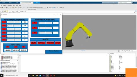 Simulation Of A Arm Robot 6 Dof Controlled Using Matlab Matlab Gui