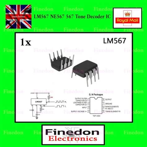 Lm567 Ne567 567 Tone Decoder Ic Uk Seller Ebay