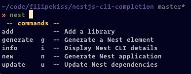 GitHub Filipekiss Nestjs Cli Completion CLI Completion For NestJS