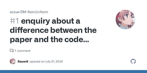 Enquiry About A Difference Between The Paper And The Code