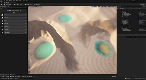Water Plugin Ripple Simulation On Three WaterBodyCustom Pools At Different Elevations