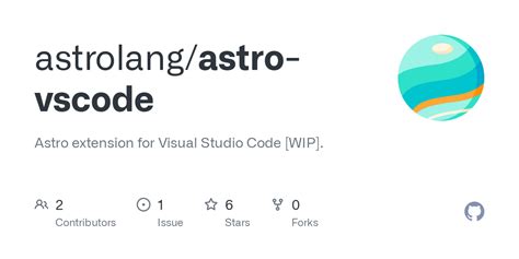 Github Astrolang Astro Vscode Astro Extension For Visual Studio Code Wip