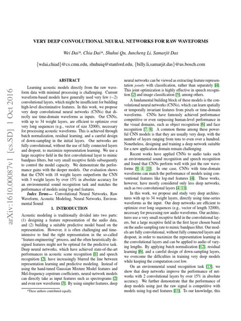 very deep convolutional neural networks for raw waveforms wei dai chia