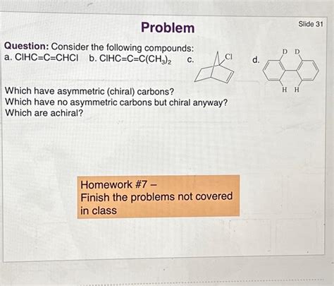 Solved Question Consider The Following Compounds A Chegg