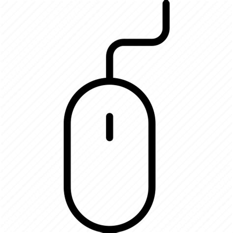 Computer Connection Control Motion Mouse Wire Icon