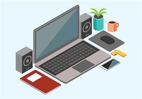 Isometric Laptop Vector Art Icons And Graphics For Free Download