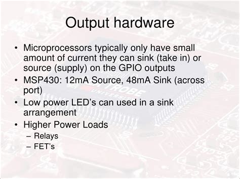 Ppt Lecture 14 Gpio Outputs Powerpoint Presentation Free Download Id4609053