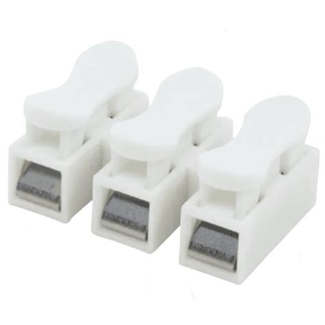 3way Quick Splice Push Lock Wire Terminal Block Connector Srk Electronics