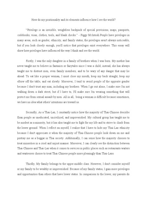 Positionality Statement Pdf Identity Politics