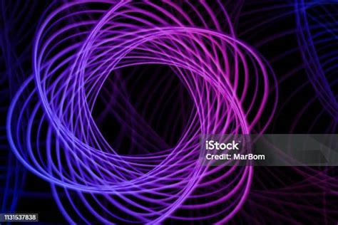 추상 네온 모양 미래의 물결 모양의 프랙탈 배경입니다 벡터 기하학 일러스트 과학에 대한 스톡 벡터 아트 및 기타 이미지 과학 그라데이션 기하 도형 Istock