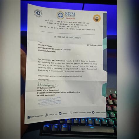 Karthikeyan V On Linkedin Ethicalhacking Workshop Cybersecurity