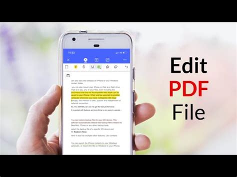 How To Edit PDF File On IPhone PDFelement Pro YouTube