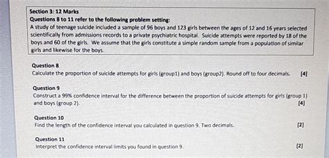 Solved Section 1 14 Marks Questions 1 To 4 Refer To The Chegg
