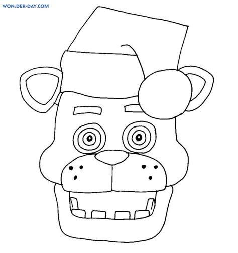 Раскраски мишка Фредди распечатать бесплатно или скачать