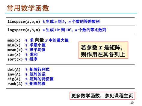 数学软件 matlab —— 矩阵运算 ppt download