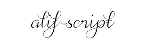 Alif Script Font FFonts Net