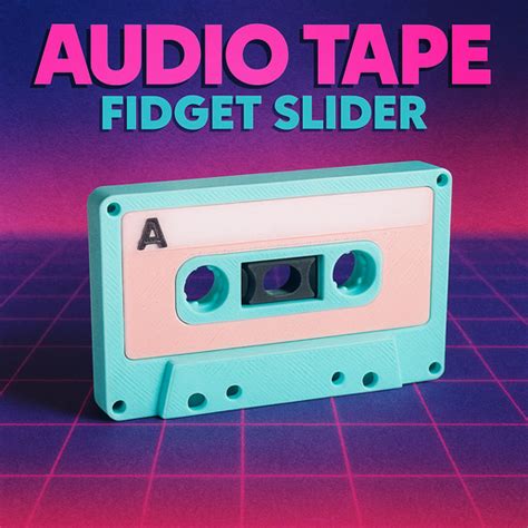 🎵 Music Tape Fidget Slider・ 3mf File For 3d Printing・cults