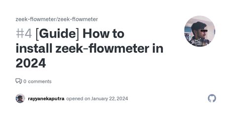[guide] how to install zeek flowmeter in 2024 · issue 4 · zeek