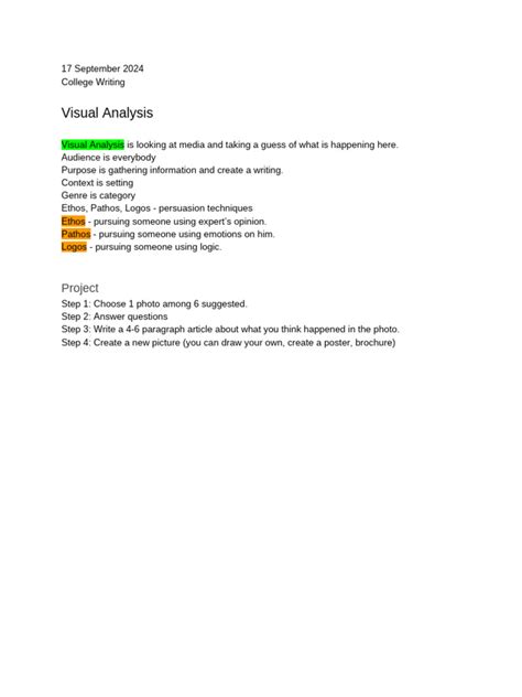 visual analysis pdf