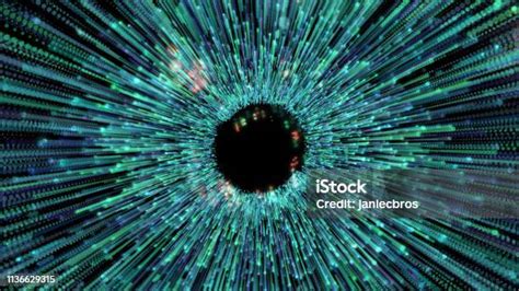 다채로운 파스텔 빛을 가진 디지털 터널 빛나는 입자로 만든 0명에 대한 스톡 사진 및 기타 이미지 0명 개념 고속도로