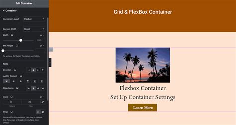 How To Use Flexbox And Grid Container In Elementor