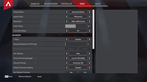 Best Apex Legends FPS Settings To Increase Performance And Fix Lag Stuttering Issues All