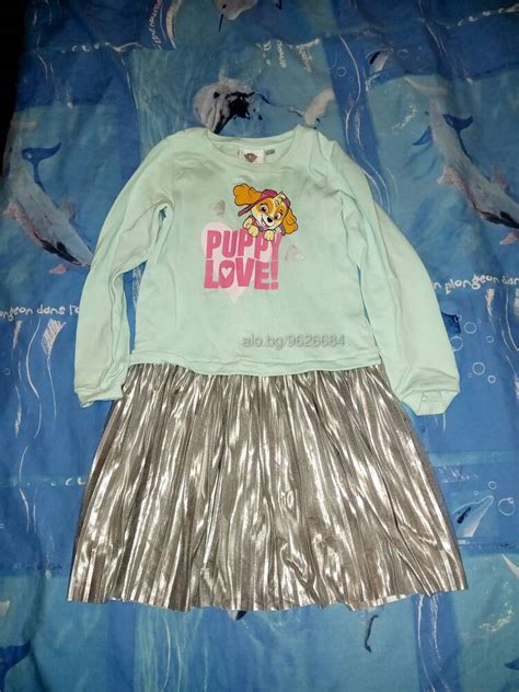 Рокля Пес Патрул Рокля Момиченце 134 см 140 см Бебешки и детски дрехи