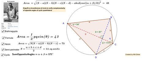 Finding The Area Of A Convex Quadrilateral Formula And Example