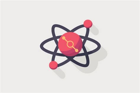 Abstract Digital Illustration Of A Pink Atomic Structure Symbolizing Science And Innovation