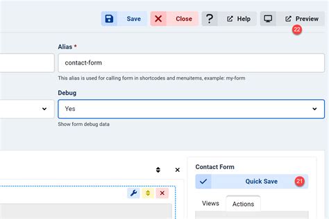 how to create a contact form in joomla or wordpress using chronoforms 8 chronoforms8 build