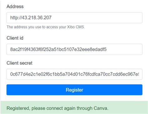 Canva Connection Error Xibo V4 With Xampp Server Xibo Community