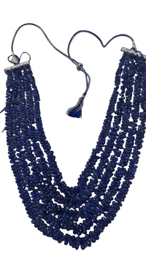 Traditional Wear 1050carat Gemstone Bead Necklace Size 3 Mm Diameter